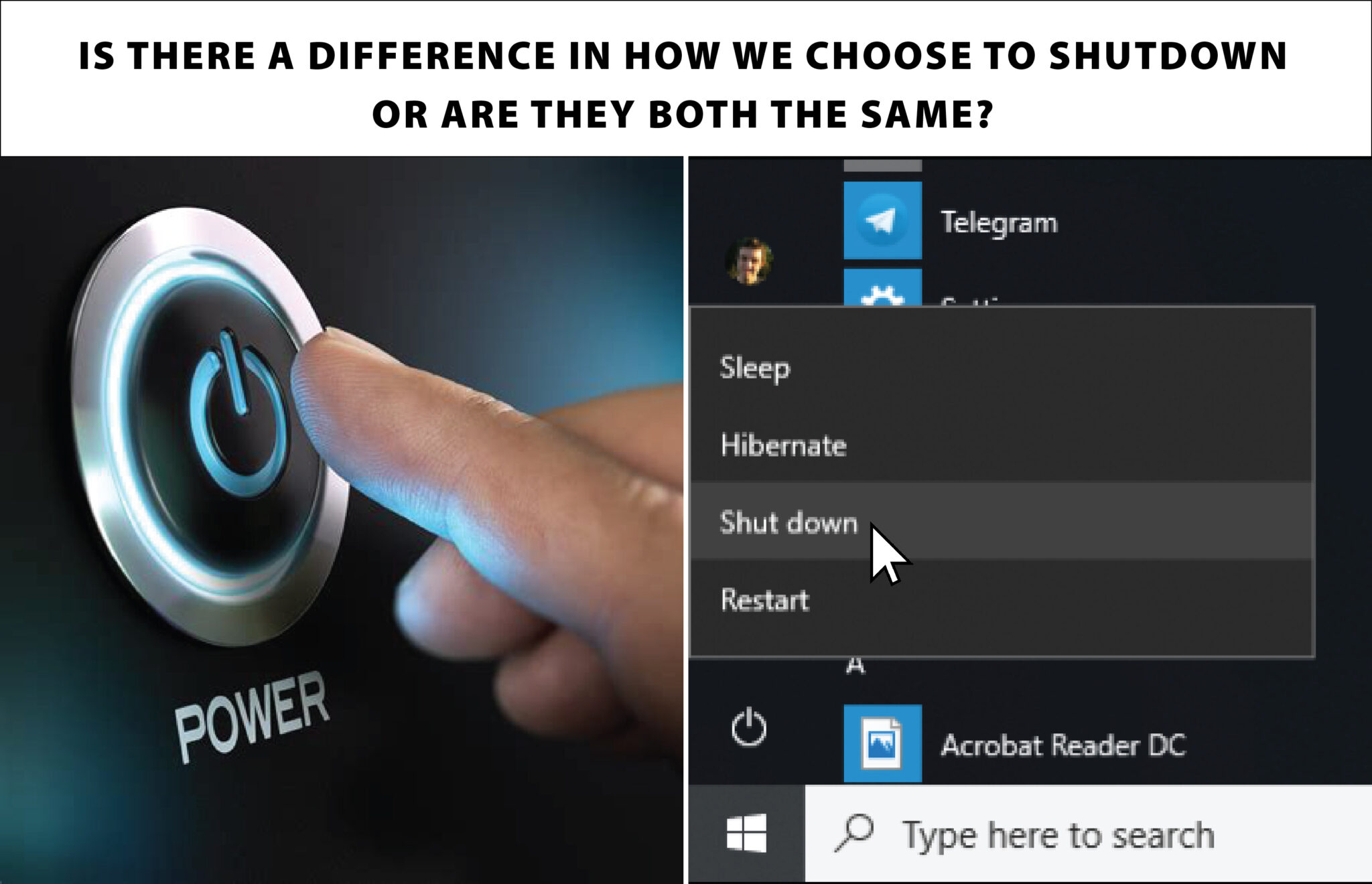 Shut Down vs Power Button: Avoid Data Loss on PC